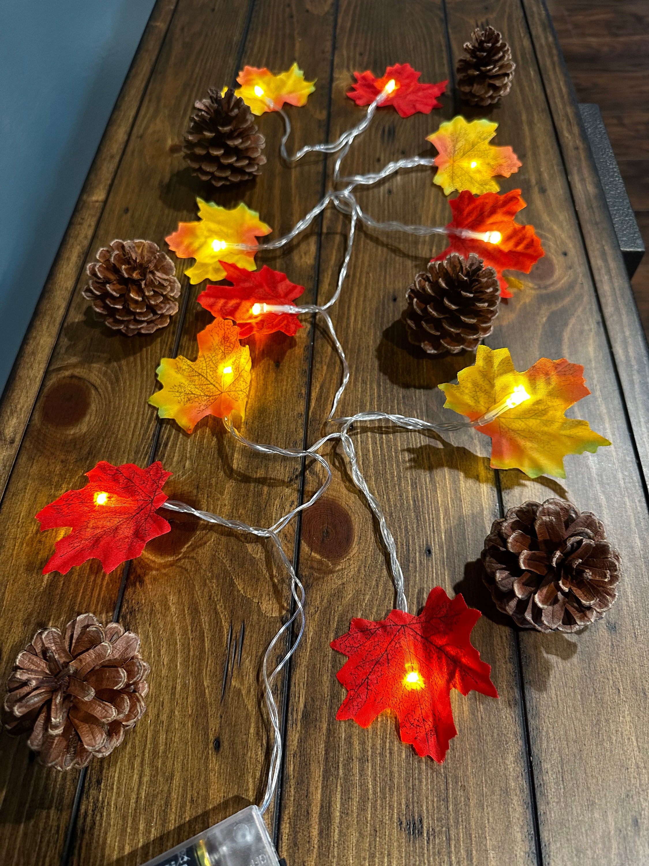 Led 2m Maple Leaf String Lights for Thanksgiving Decoration ...