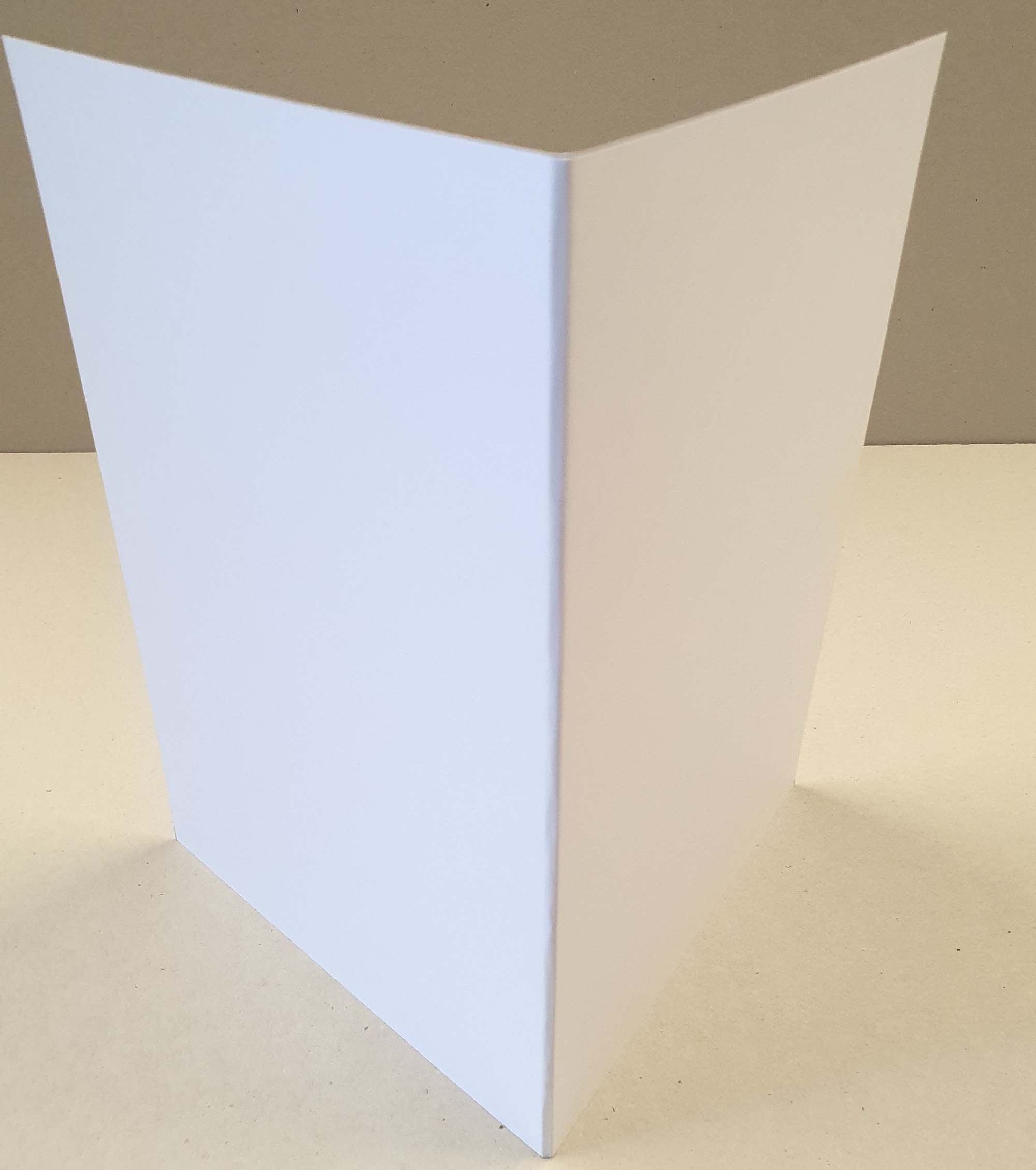 A4 Folding to A5 300gsm White Pre Creased Card Blanks and - Etsy UK