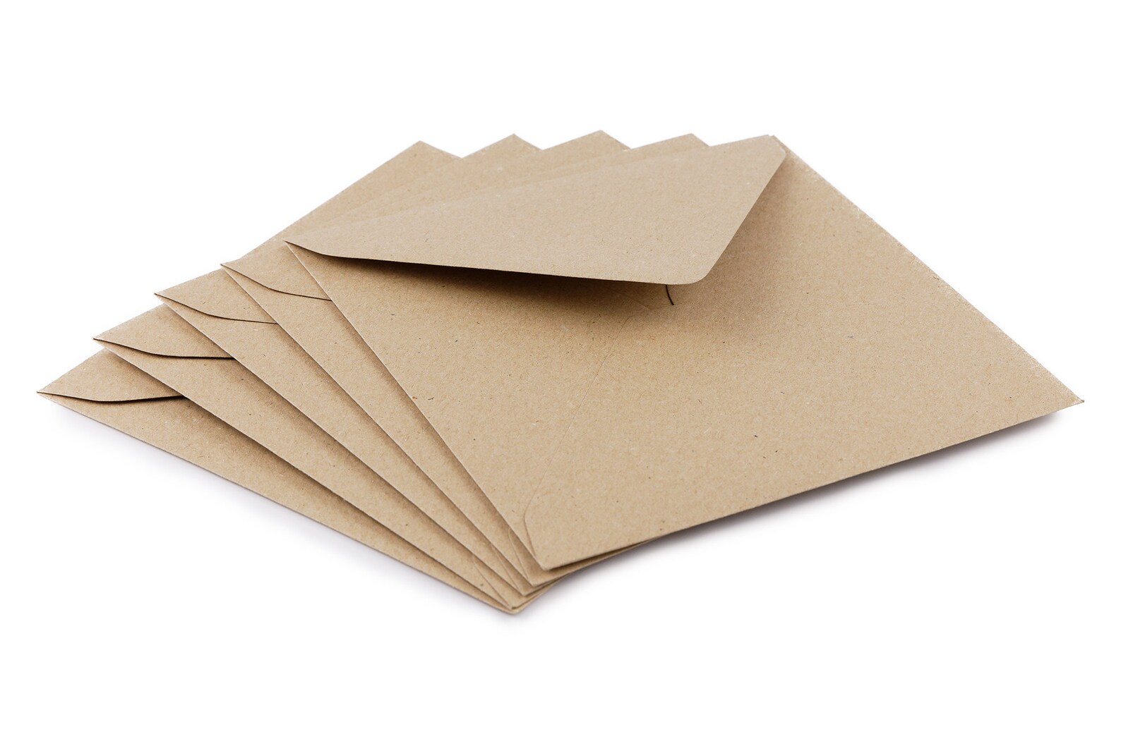 140mm X 140mm Square Brown Kraft Eco Friendly Envelopes. Square ...