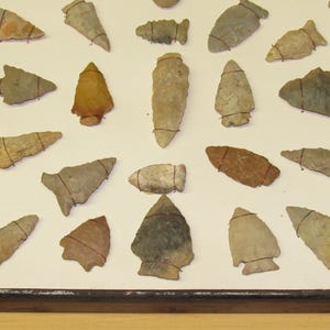 Frame of Prehistoric Indian Arrowheads Artifacts - Etsy