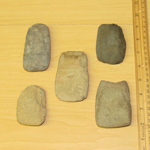 Five Prehistoric Indian Stone Celts Artifacts - Etsy
