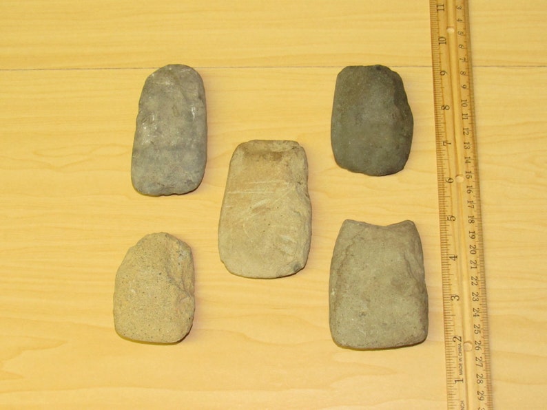 Five Prehistoric Indian Stone Celts Artifacts - Etsy
