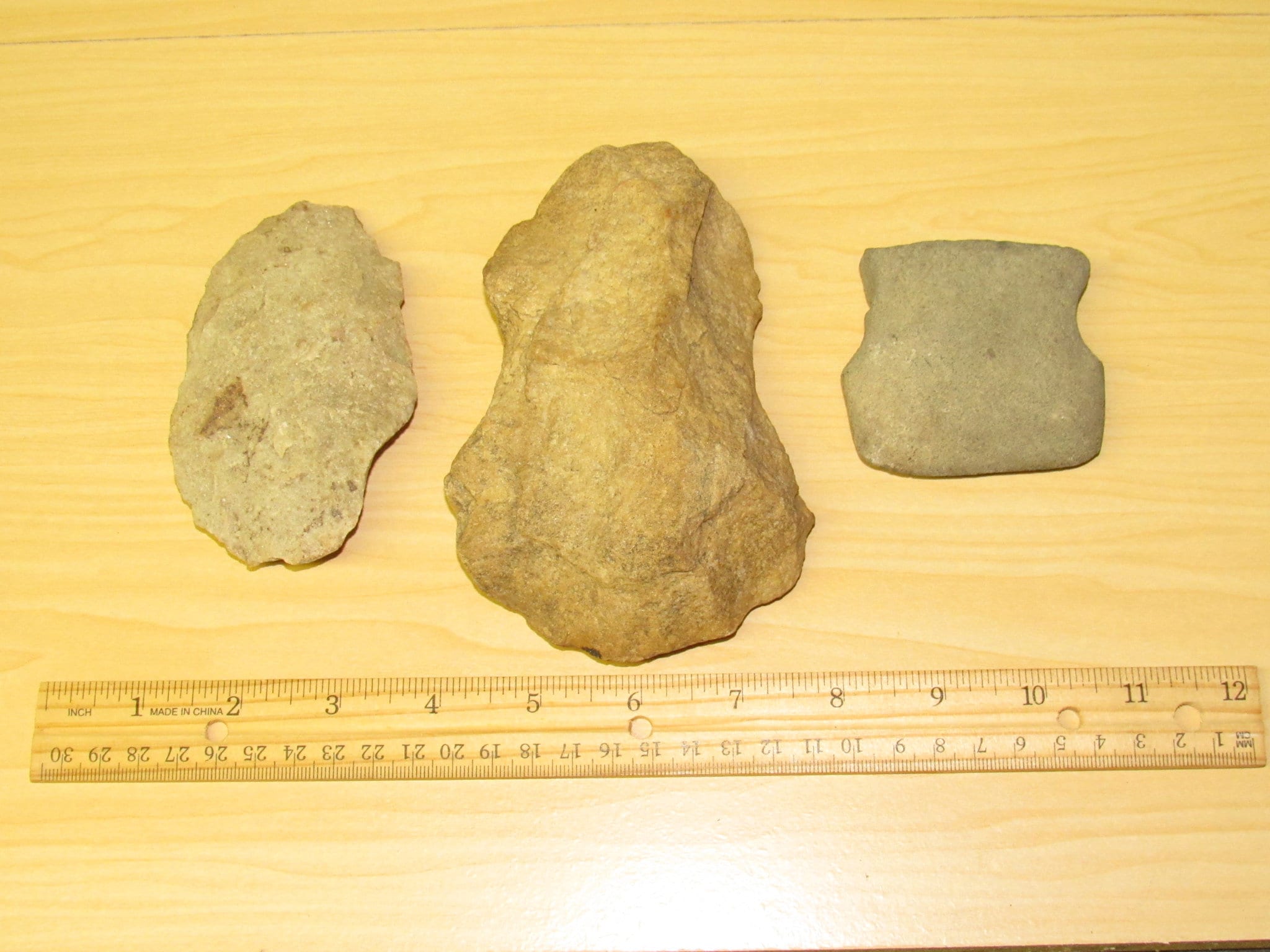 Three Prehistoric Indian Stone Tools Axes Artifacts - Etsy