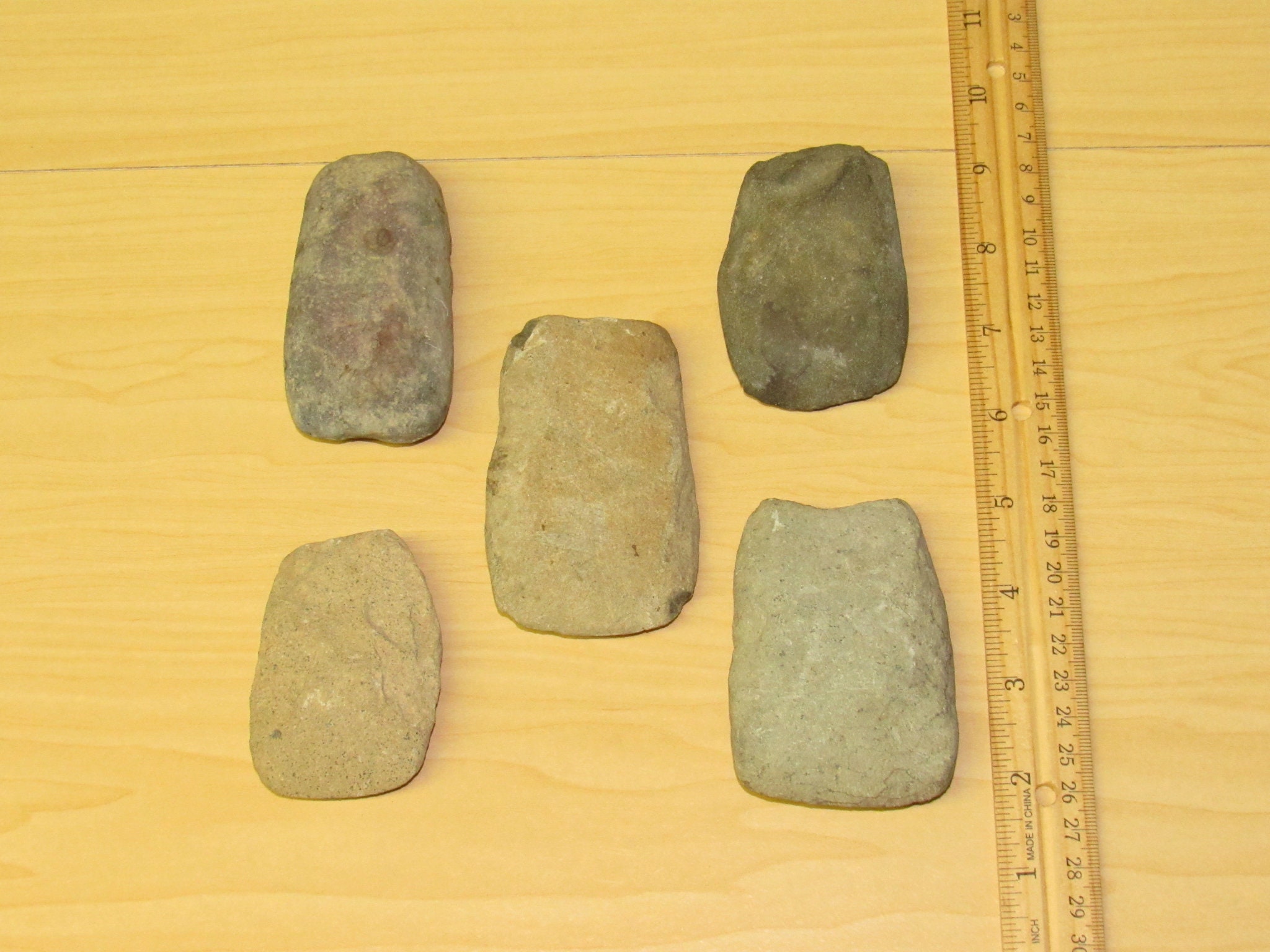 Five Prehistoric Indian Stone Celts Artifacts - Etsy