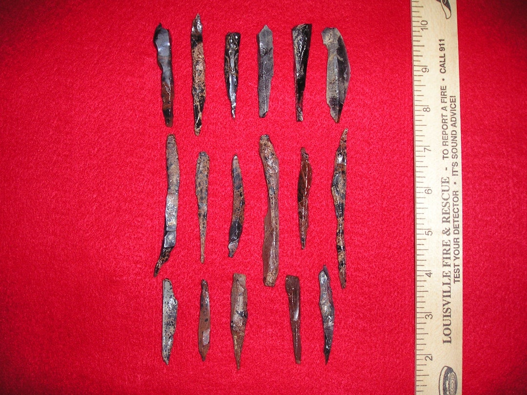 Seventeen Prehistoric Indian Obsidian Tools - Etsy