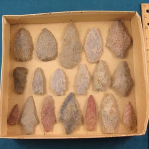Group of Large Prehistoric Indian Arrowheads Artifacts - Etsy