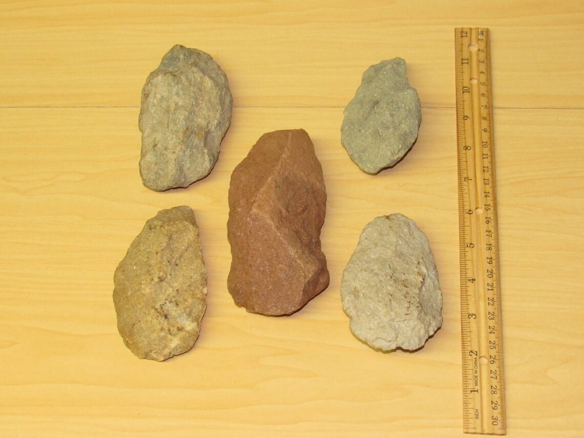 Five Prehistoric Indian Stone Tools Arrowheads Artifacts - Etsy
