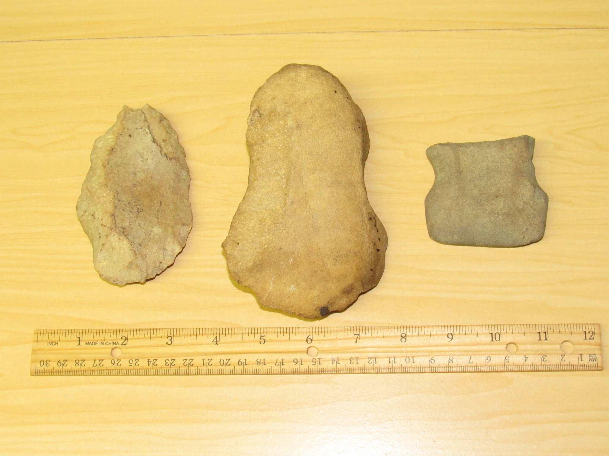 Three Prehistoric Indian Stone Tools Axes Artifacts - Etsy