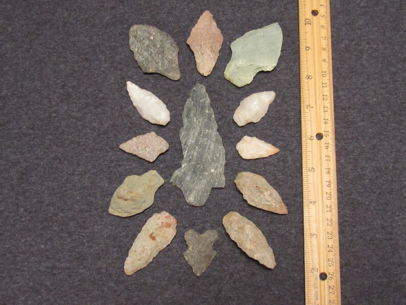 Very Nice Group of Prehistoric Indian Arrowheads Artifacts - Etsy