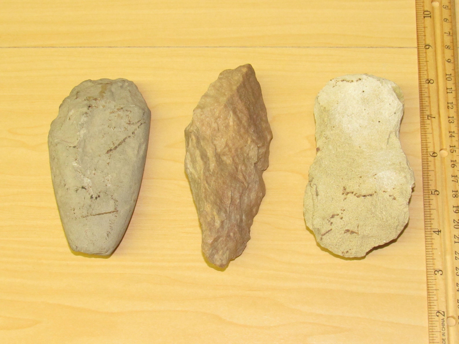 Three Large Prehistoric Indian Stone Tools Artifacts - Etsy