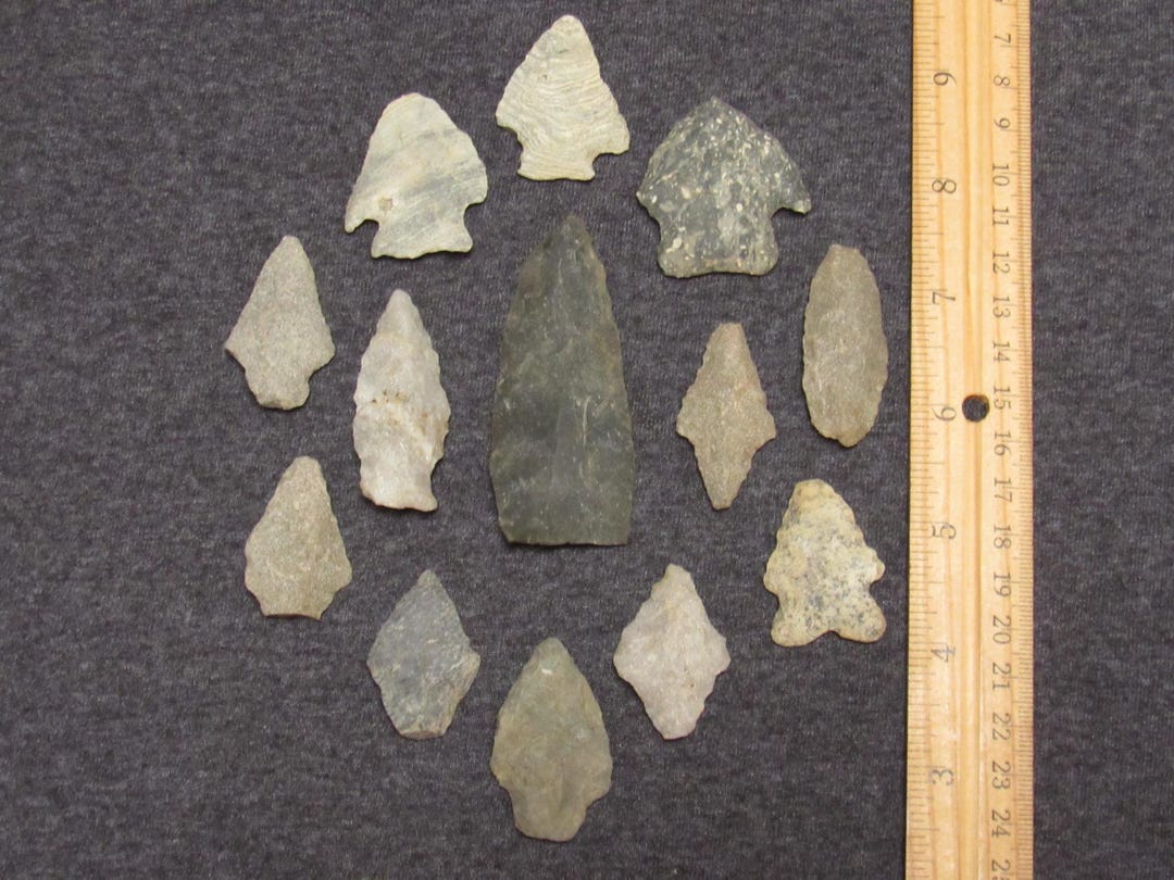 Nice Group of Prehistoric Indian Arrowheads Artifacts - Etsy
