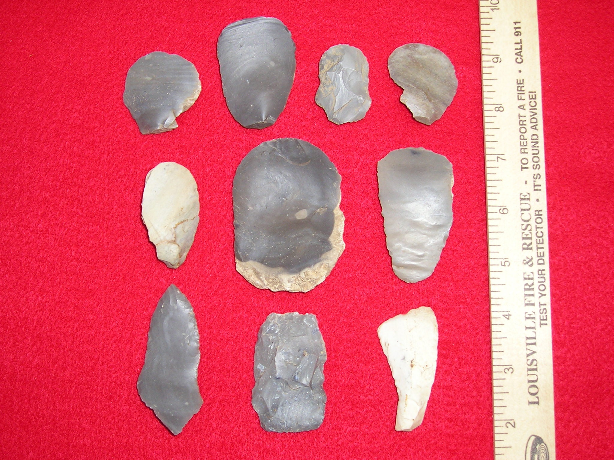 Ten Prehistoric Indian Flint Tools Scraper Artifacts - Etsy