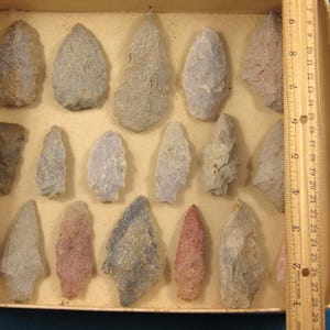 Group of Large Prehistoric Indian Arrowheads Artifacts - Etsy