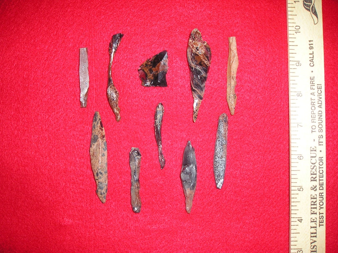 Ten Obsidian Needles - Etsy