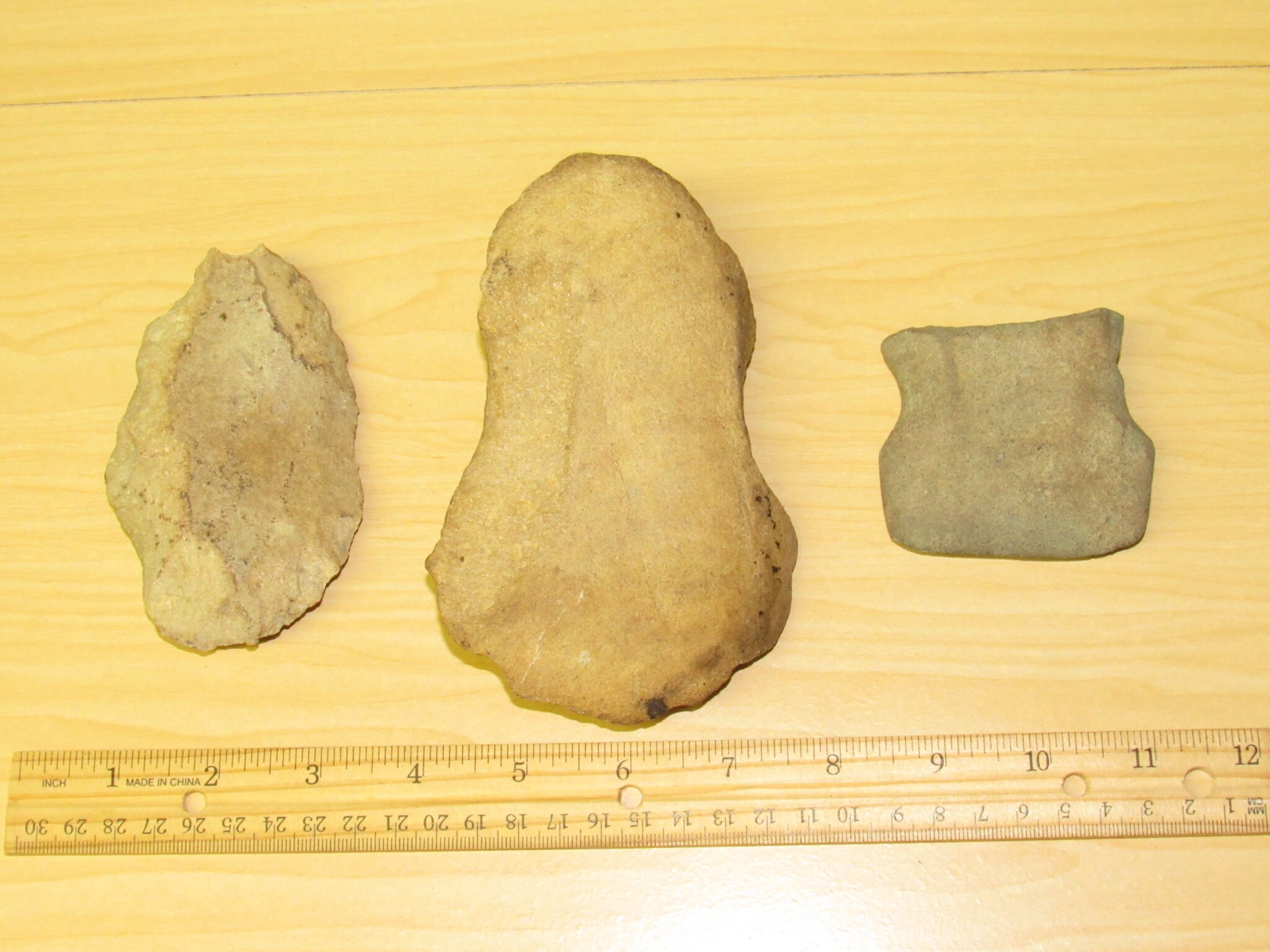 Three Prehistoric Indian Stone Tools Axes Artifacts - Etsy