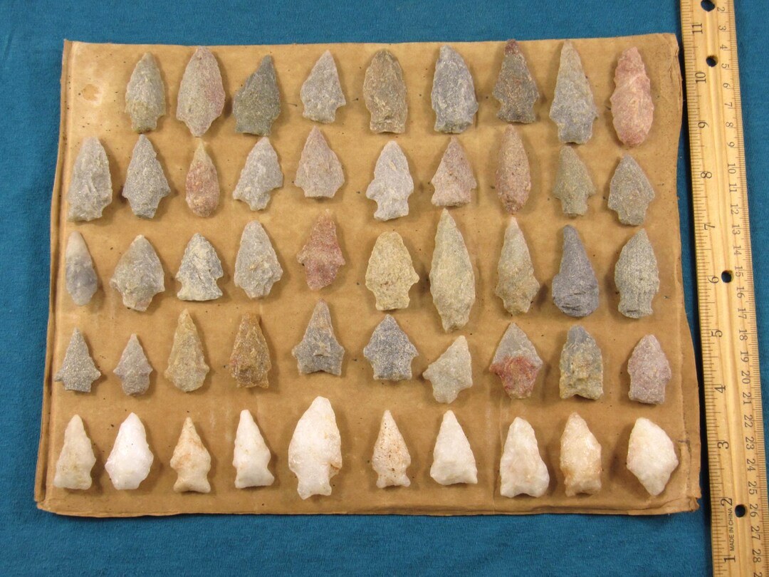 Nice Group of Prehistoric Indian Arrowheads Artifacts - Etsy