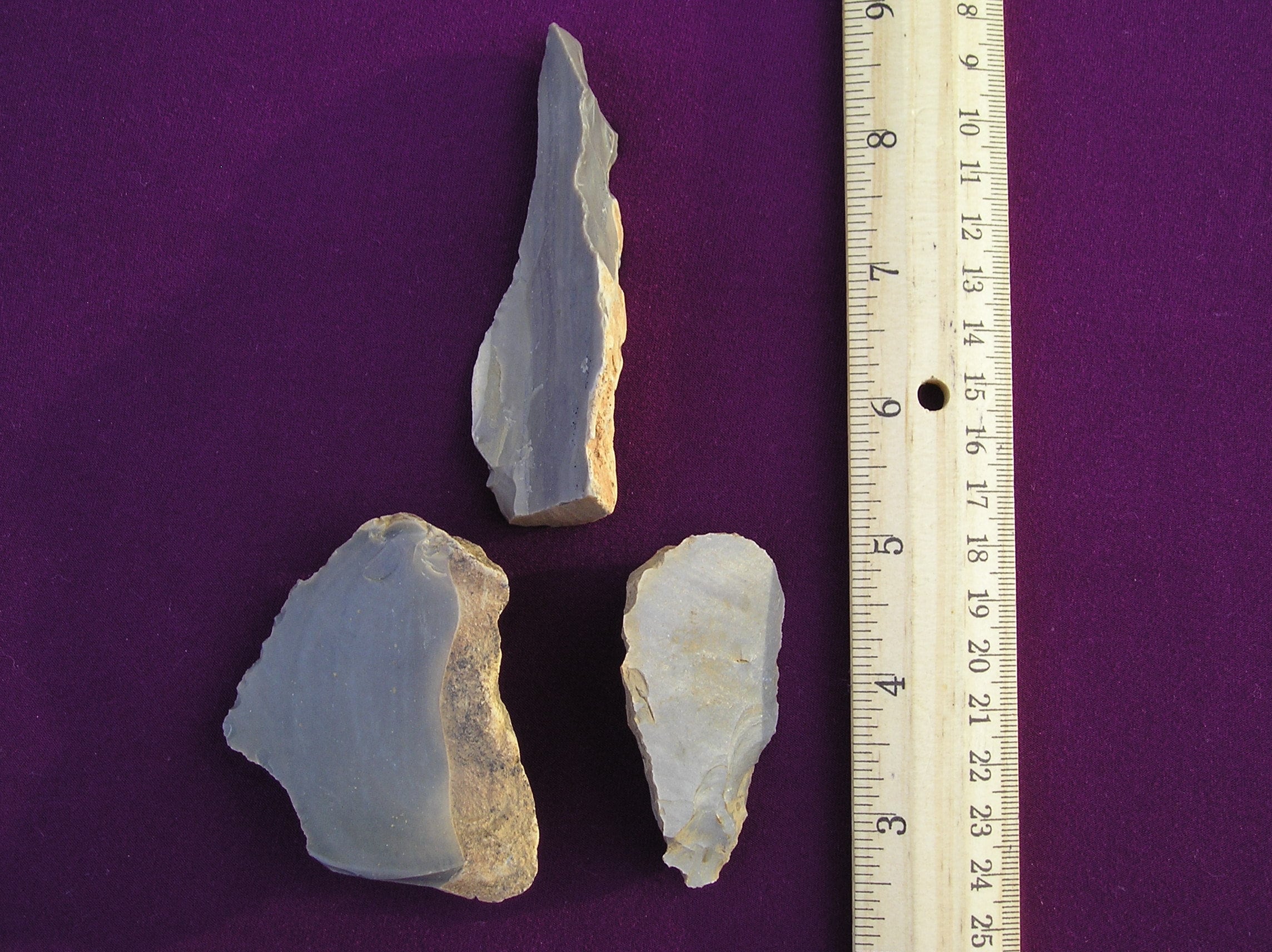 Three Prehistoric Indian Flint Tools Artifacts - Etsy