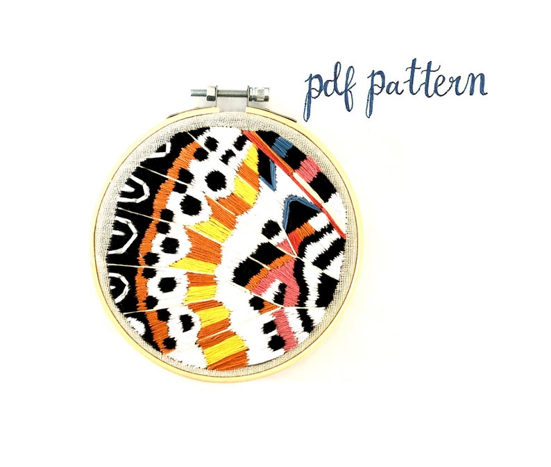PDF Butterfly Wing Embroidery Pattern and Instructions - Etsy