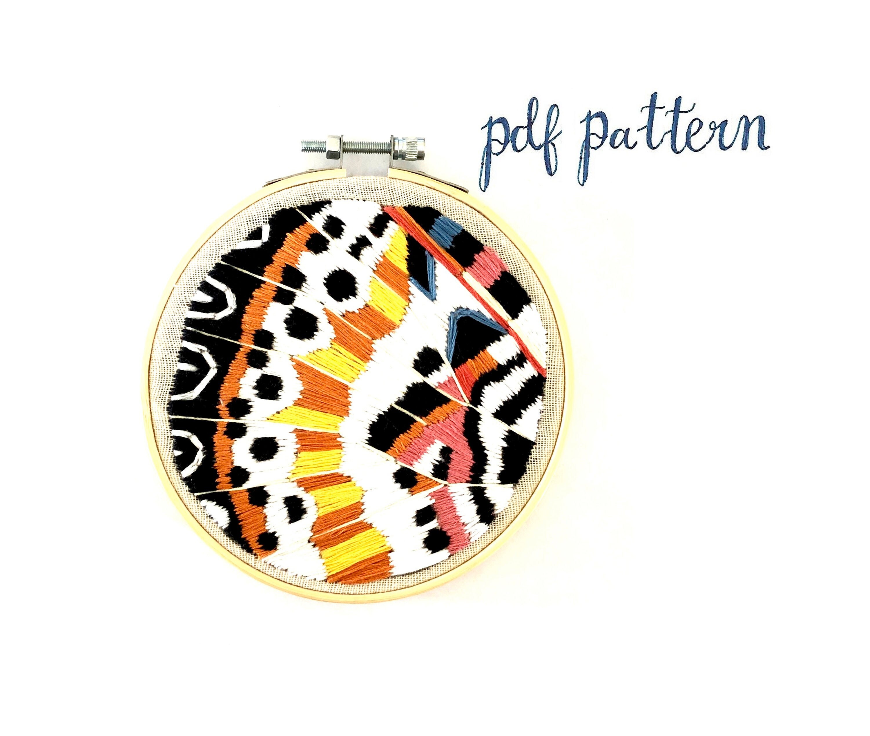 PDF Butterfly Wing Embroidery Pattern and Instructions - Etsy