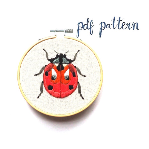 Ladybug Embroidery - Etsy