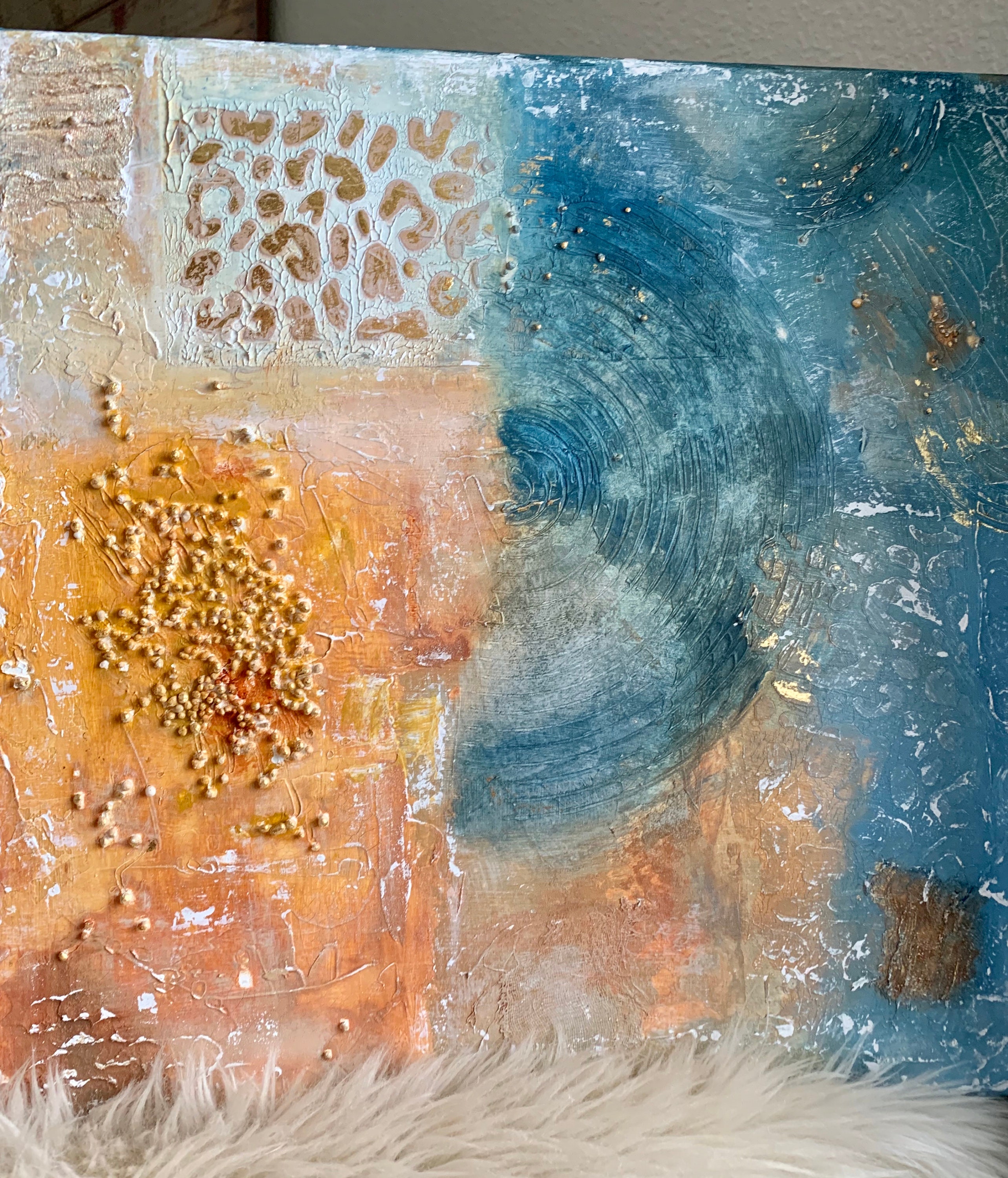 Canvas life Cycles Abstract Art Acrylic and - Etsy