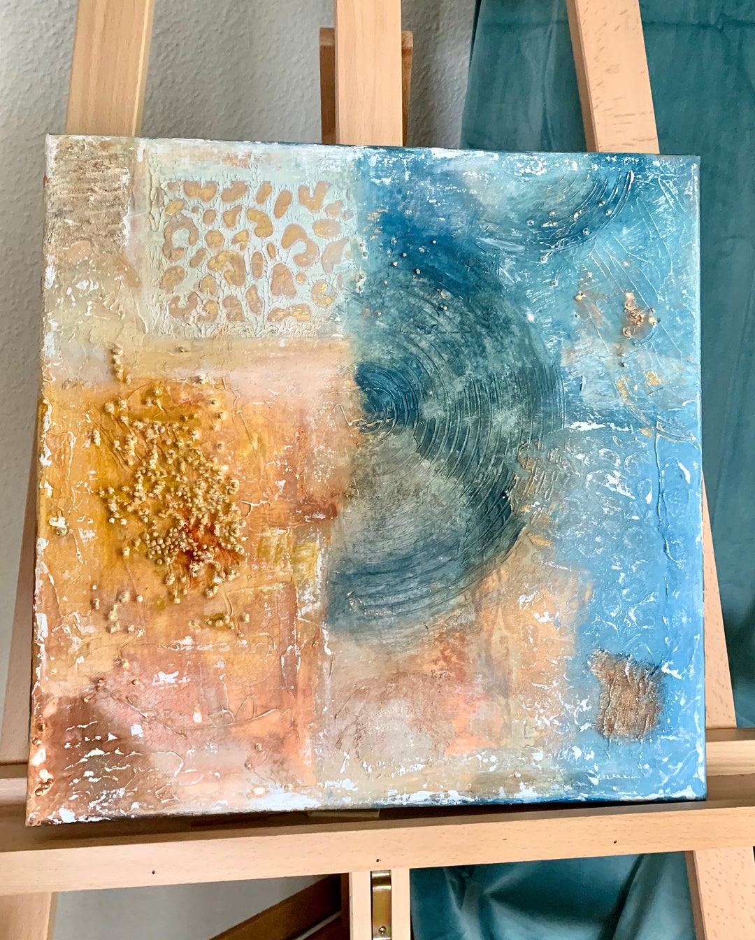 Canvas life Cycles Abstract Art Acrylic and - Etsy