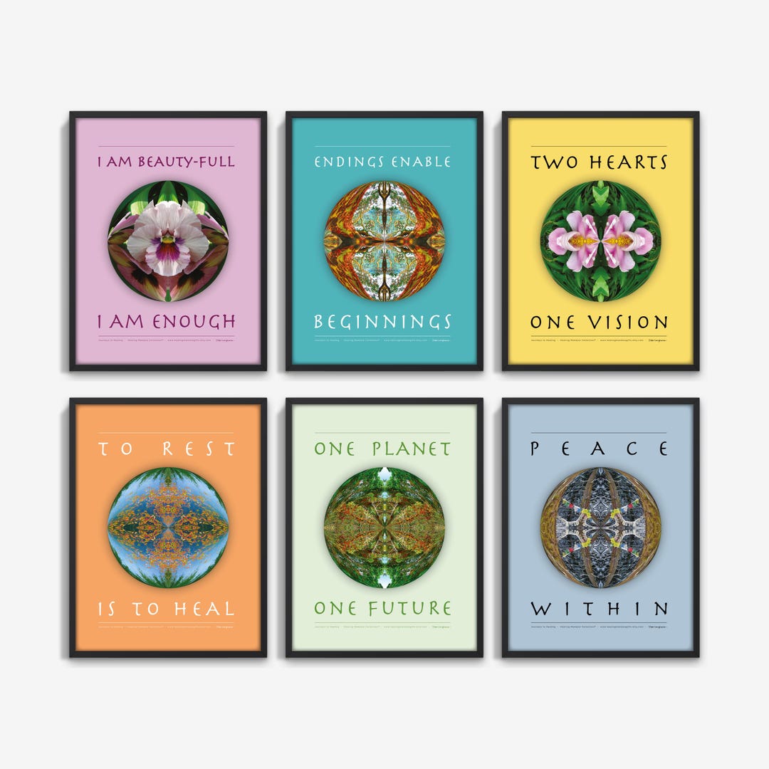 Digital Mandala Poster BUNDLE | Nature-inspired Mandala Art | Healing ...