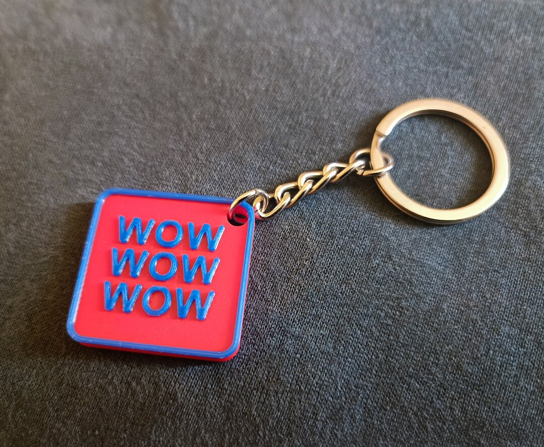 NFC Keychain 3D Printed Personalizable Multicolored Custom Personalized ...