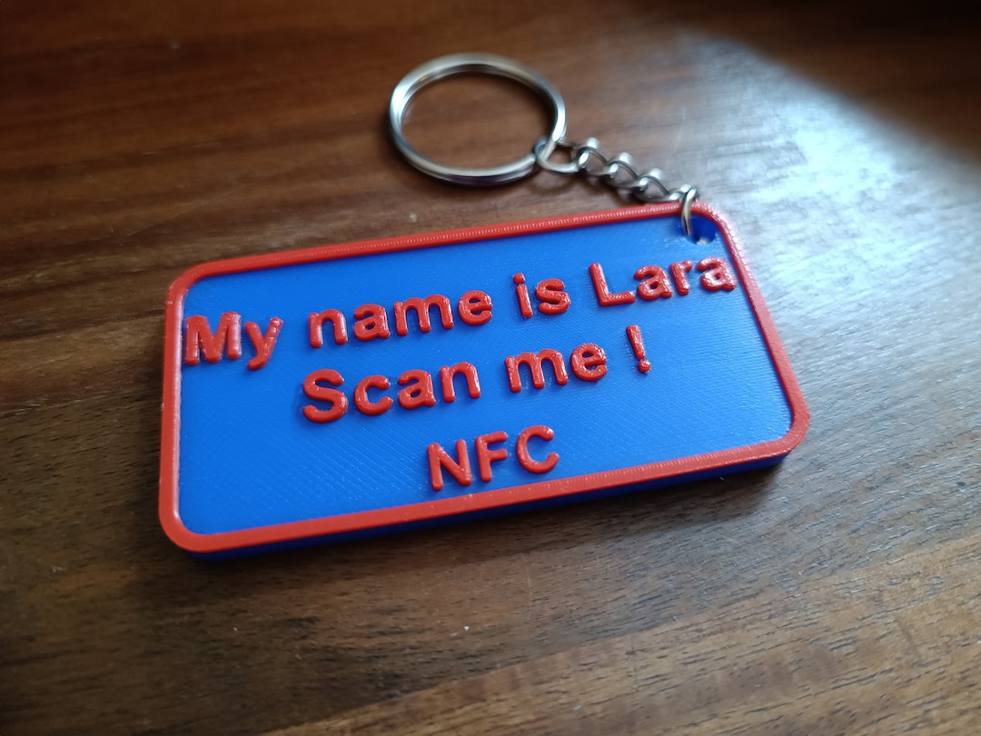 Bag Tag | 3D Printed | NFC | Individually Customizable | Multicolored ...