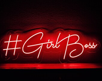 Boss Girl Neon Sign - Etsy