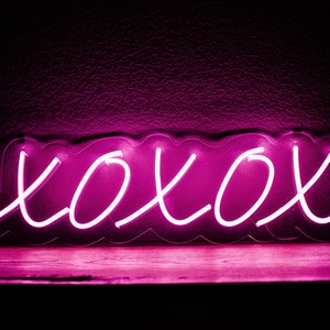 XOXOX Hugs and Kisses Custom Neon Sign for Wedding Office & - Etsy