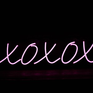 XOXOX Hugs and Kisses Custom Neon Sign for Wedding Office & - Etsy