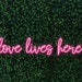 Love Lives Here LED Sign for Home Weddings Special Occasions - Etsy