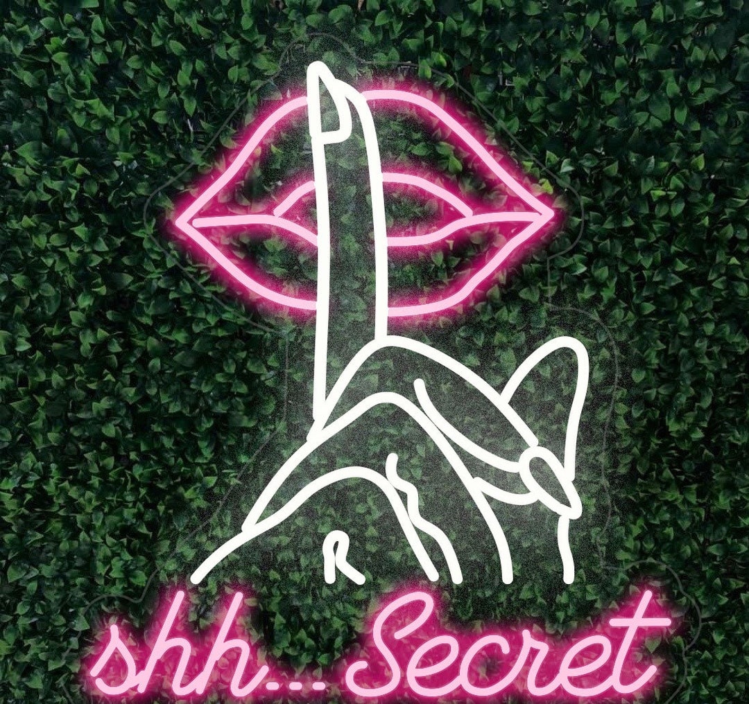 Shh.. Secret LED Sign for Home, Weddings, Special Occasions - Etsy