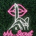 Shh.. Secret LED Sign for Home, Weddings, Special Occasions - Etsy