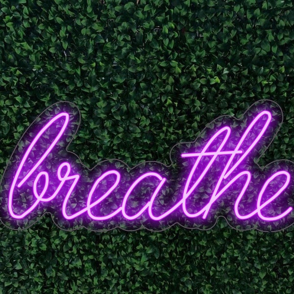 Just Breathe Sign - Etsy