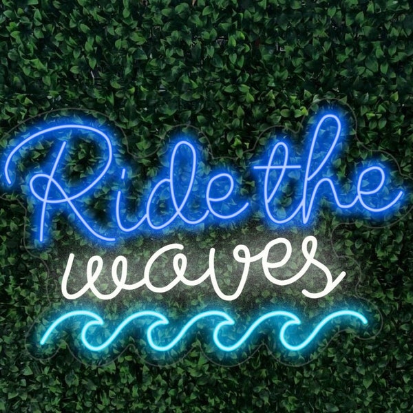 Ride the Waves Sign - Etsy