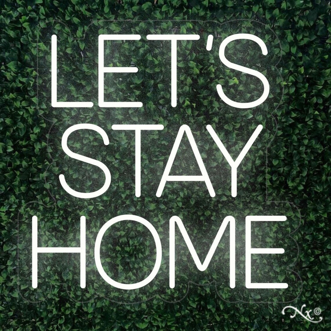 Let's Stay Home LED Sign for Home Weddings Special | Etsy