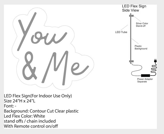 You & Me Custom Sign | Etsy