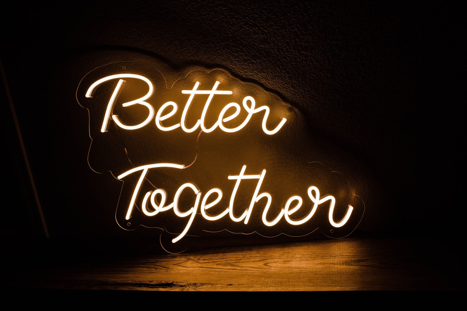 Better Together Custom Neon Sign for Wedding Office & Home | Etsy