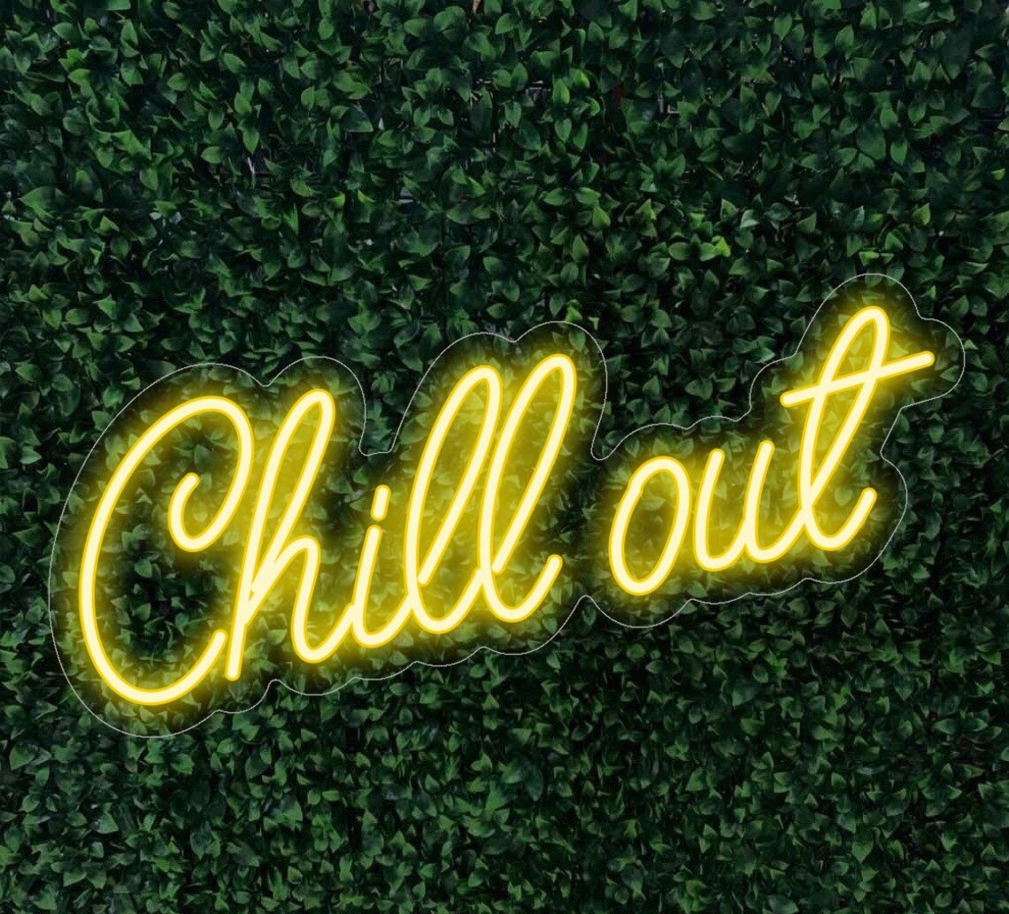 Chill Out LED Sign for Home Weddings Special Occasions | Etsy
