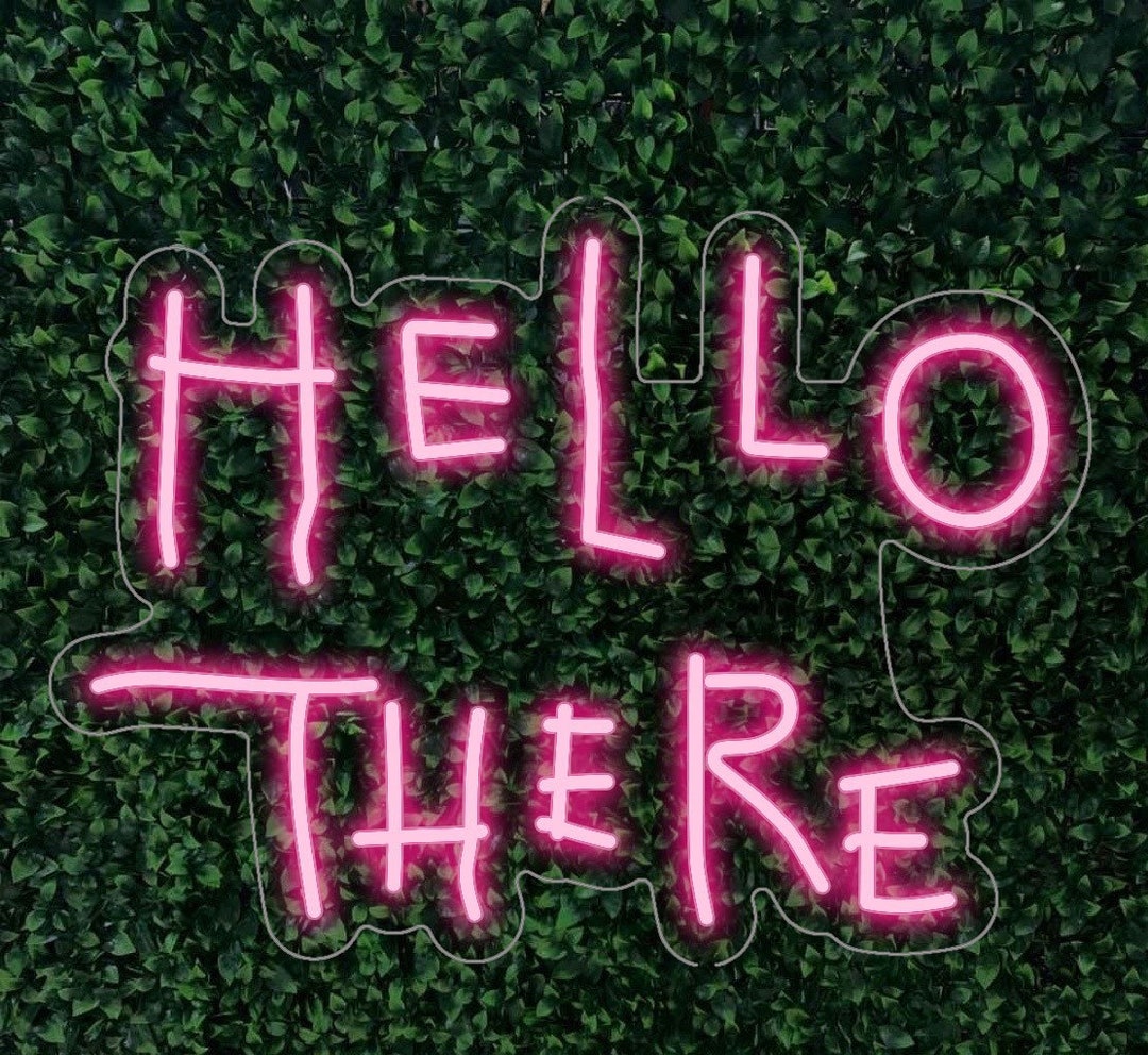 Hello There LED Sign for Home, Weddings, Special Occasions - Etsy