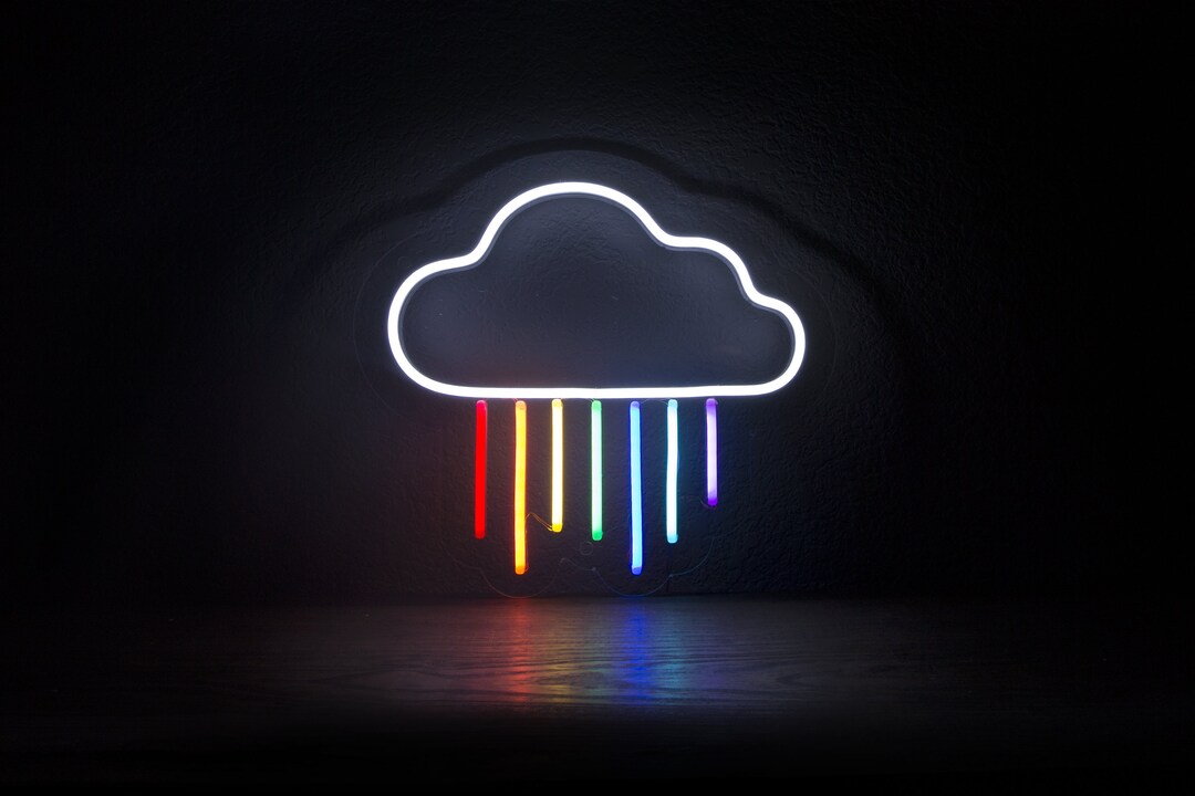 Cloud With Rainbow LED Sign for Baby / Toddler Nursery or - Etsy