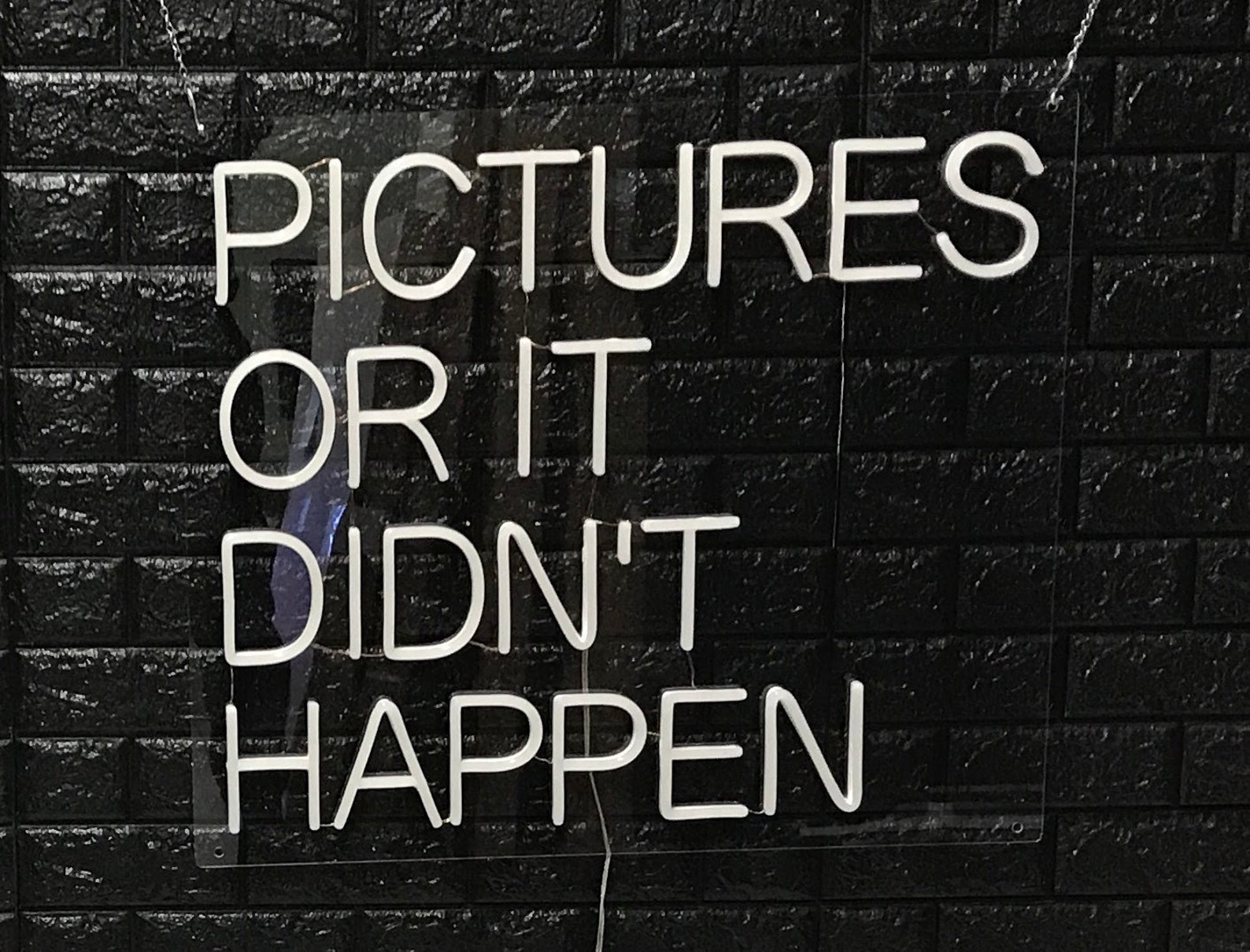 Pictures or It Didn't Happen Custom Neon Sign for Wedding - Etsy