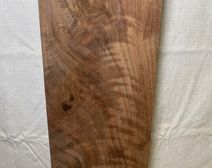 3/4 X 4-1/4 X 24 Quilted Black Walnut Wood Lumber Board - Pretty Grain ...