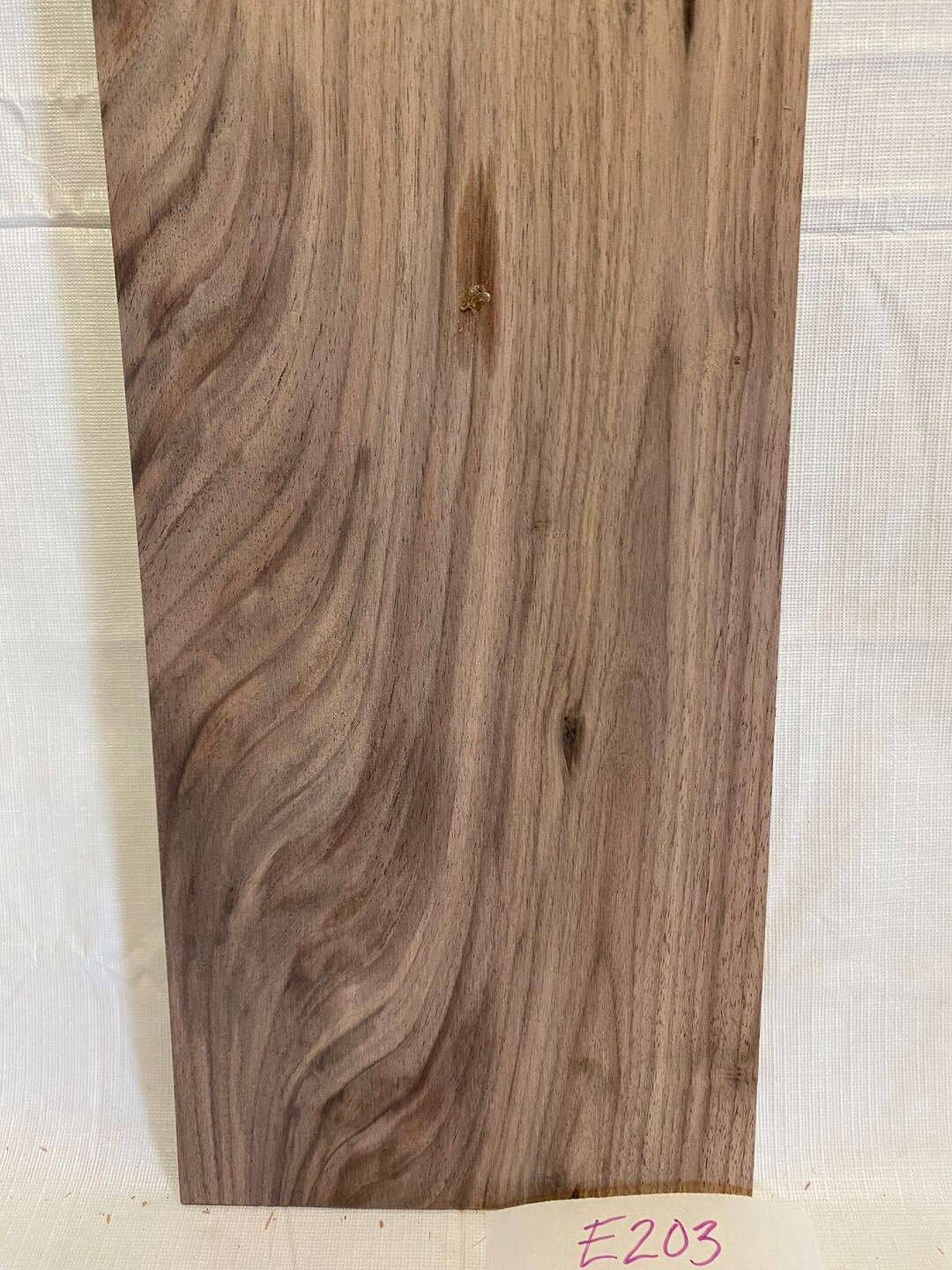 1/8 X 7 X 24 Quilted Black Walnut Wood Lumber Board - Pretty Grain ...