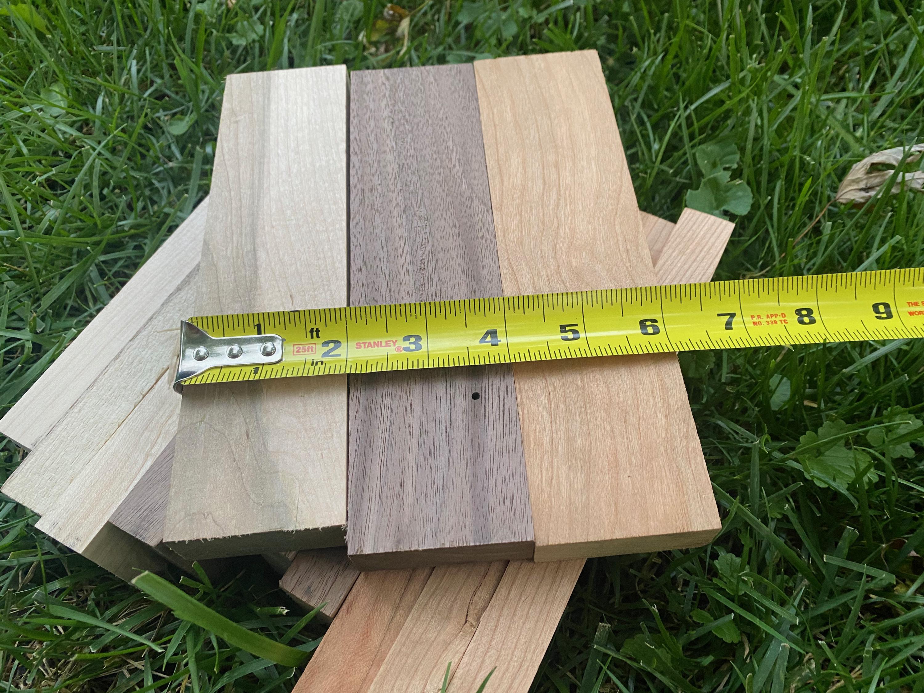 Maple Cherry Walnut Scrap Wood: 48-piece Crafting Lumber - Etsy