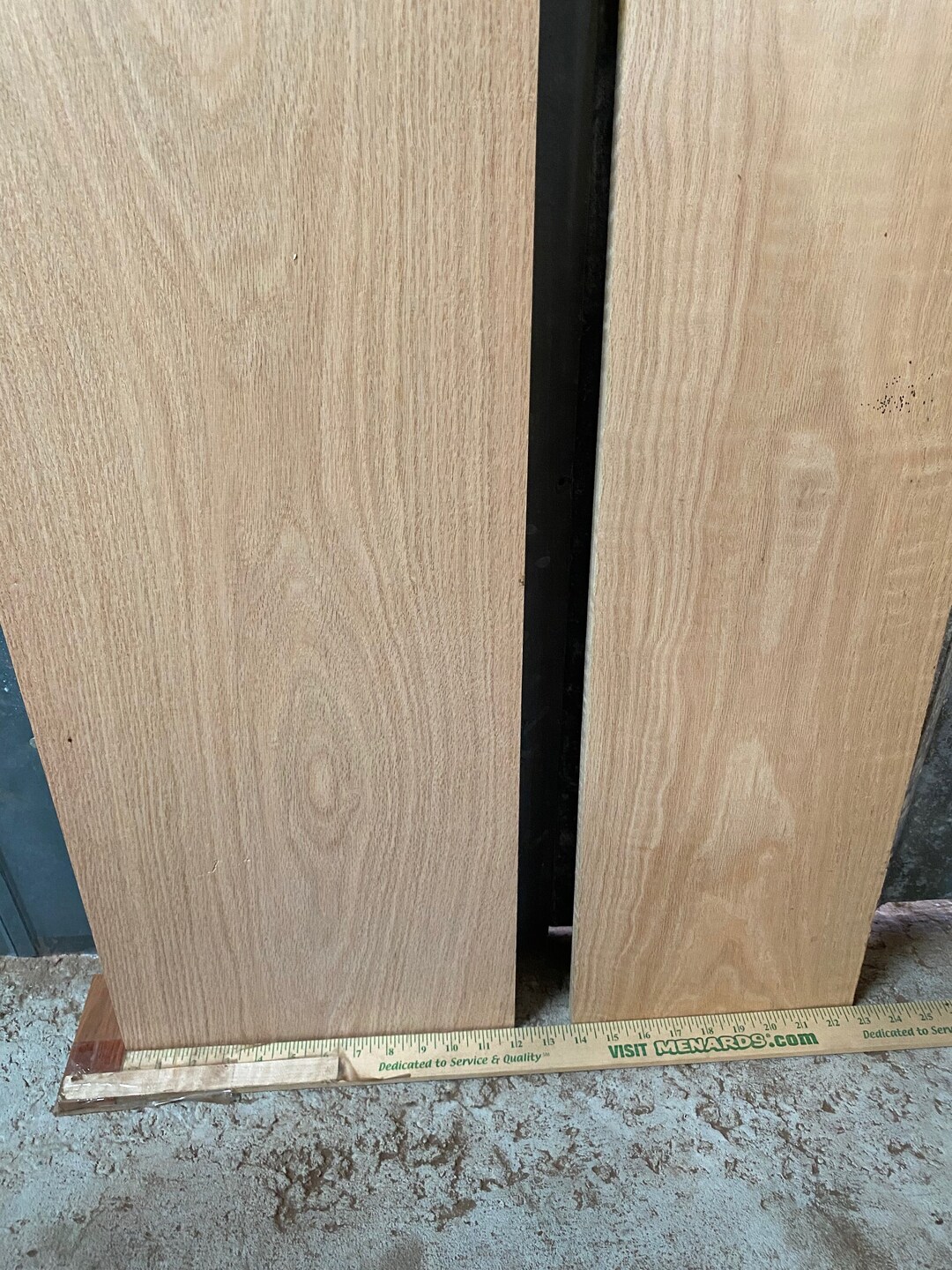 Curly Red Oak Lumber 2-pack: Rustic Woodworking Boards (3/4 X 7-9 X 32 ...