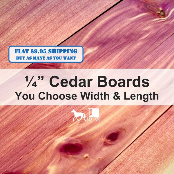 Cedar Boards - Etsy