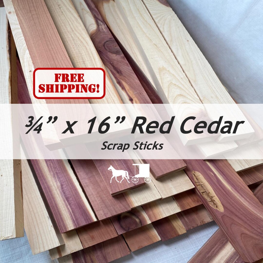 Sticks: 16" Aromatic Red Cedar - Useable Scrap Cut off Wood - Cutting ...
